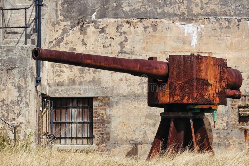 One of the Old Guns at Alexandra Battery in Bermuda Stock Image - Image ...