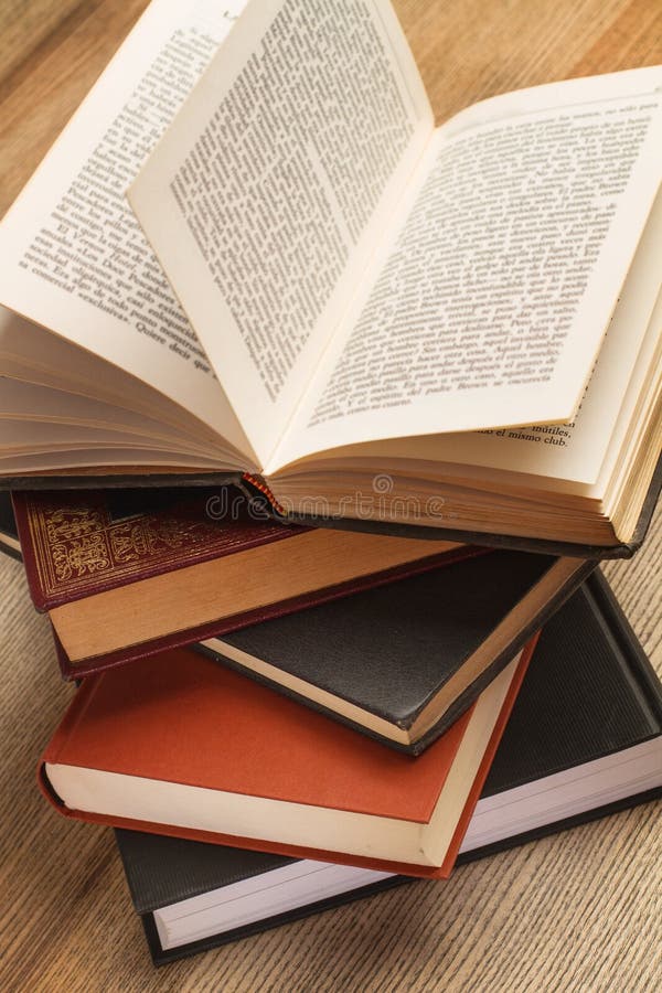 One open book stock image. Image of book, stacks, pile - 105243545