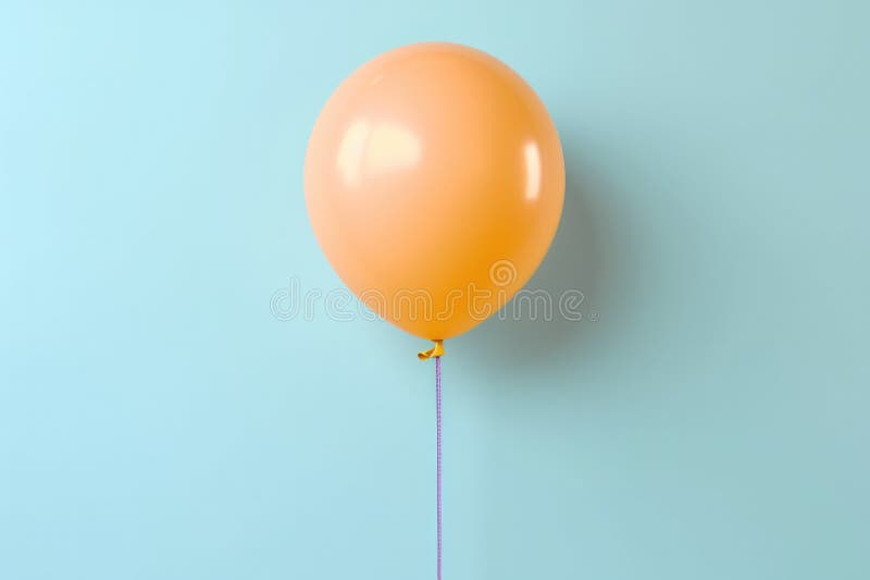 One Balloon on Exciting Vibrant Coloured Background. Stock Illustration ...
