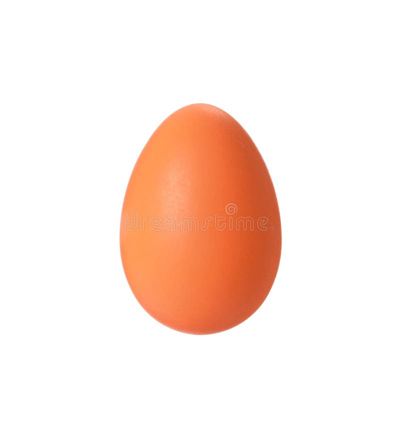 One Orange Easter Egg Isolated on White Stock Photo - Image of orange ...
