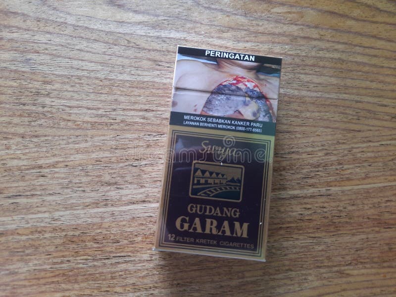 One Pack of Cigarrette on the Table Editorial Photo - Image of kretek ...