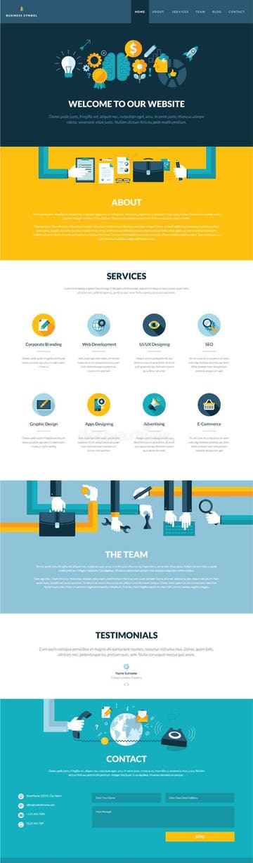 One Page Design Stock Illustrations – 28,234 One Page Design Stock ...