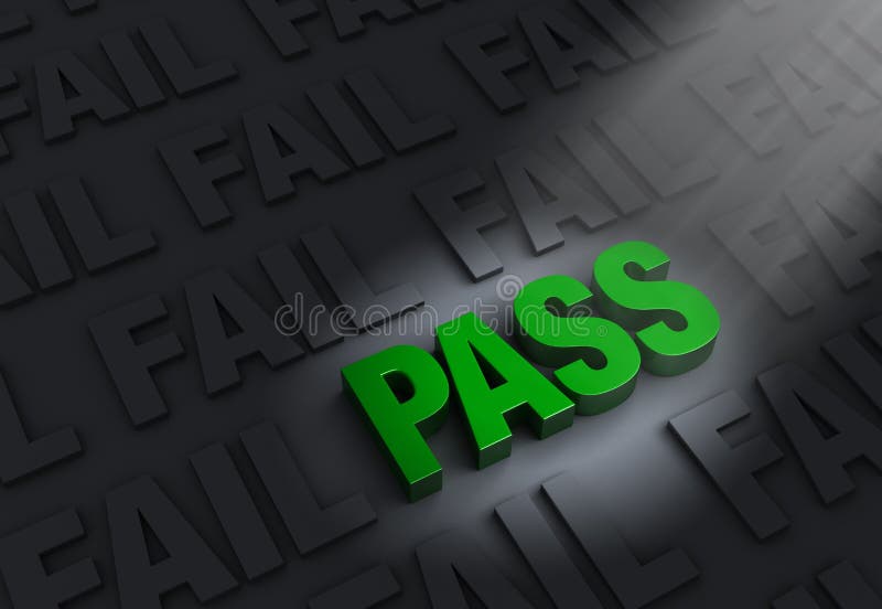 Pass or Fail Set stock illustration. Illustration of testing - 51375829