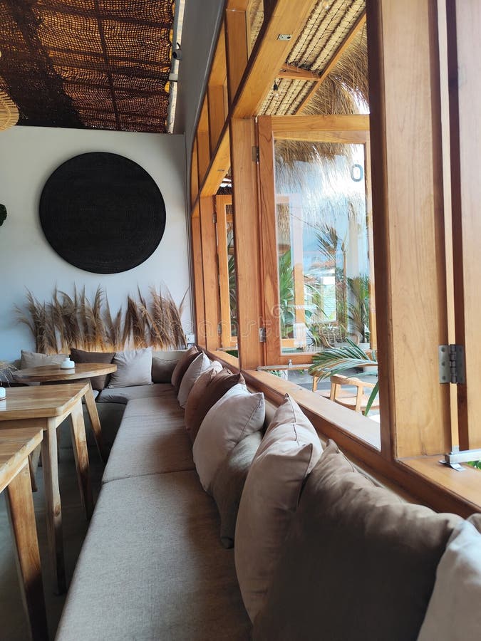 One Peaceful Morning at a Cafe Stock Photo - Image of furniture ...