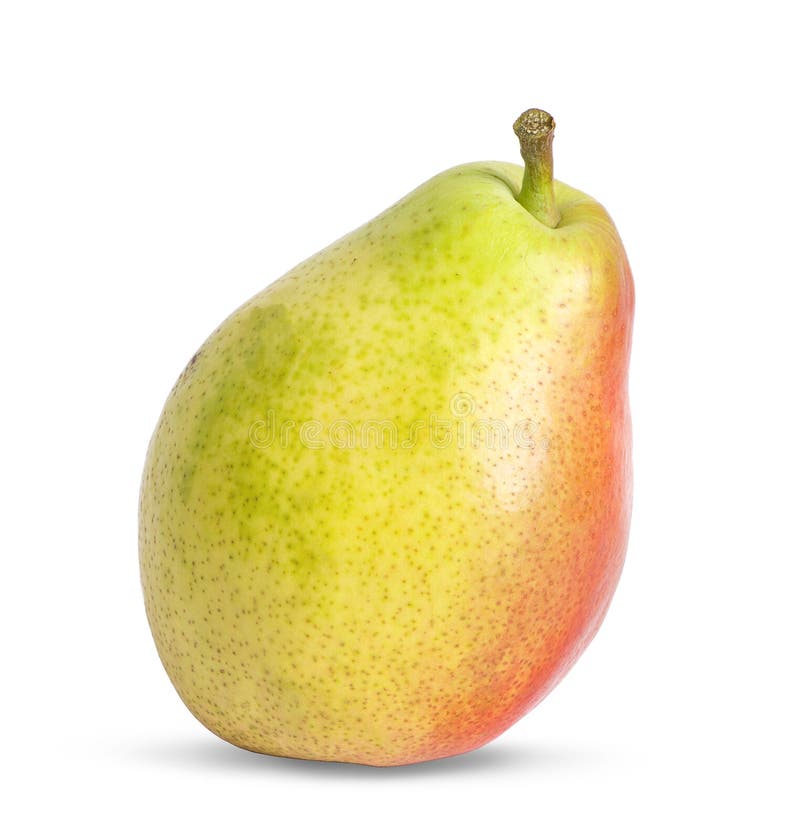 One Pear Isolated on White Background Stock Photo - Image of healthy ...