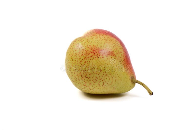 One Pear. Isolated on a White Background Stock Photo - Image of diet ...