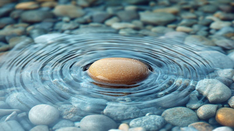 One Pebble Creates Mesmerizing Ripples on the Waters Surface ...