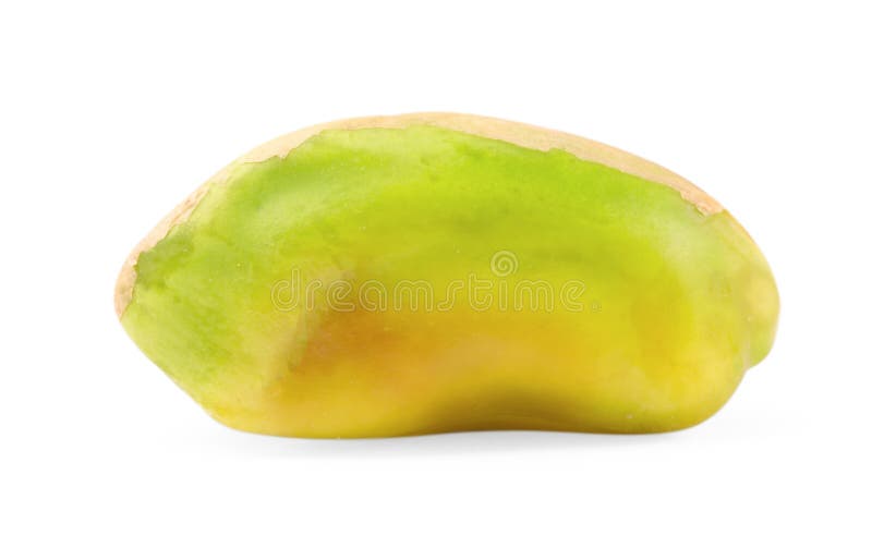 One Peeled Pistachio Nut Isolated on White Stock Image - Image of seed ...