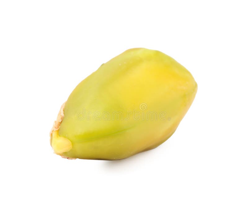 One Peeled Pistachio Nut Isolated on White Stock Image - Image of dried ...