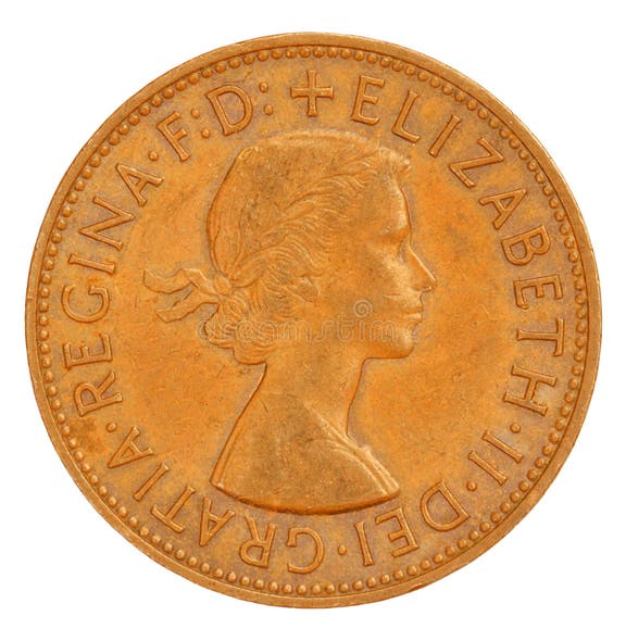 One Penny Coin of 1964 editorial photography. Image of elizabeth ...