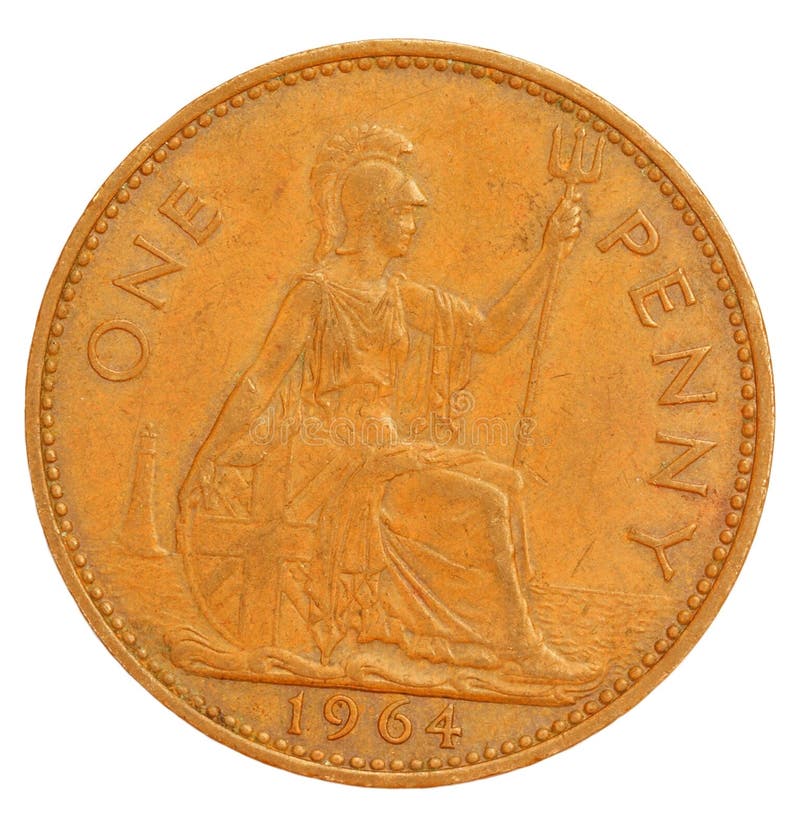 1 penny coin stock photo. Image of crown, finance, background - 9084322