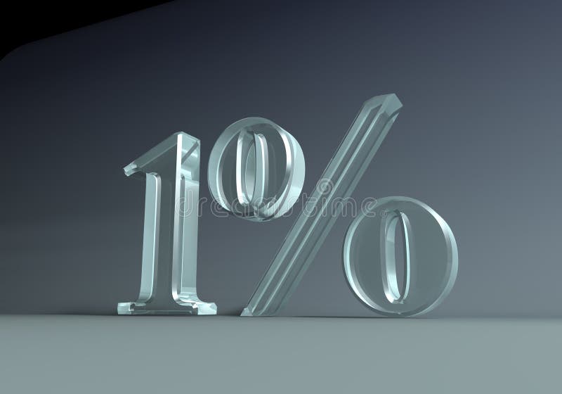 3d number 1 in glass stock illustration. Illustration of education ...