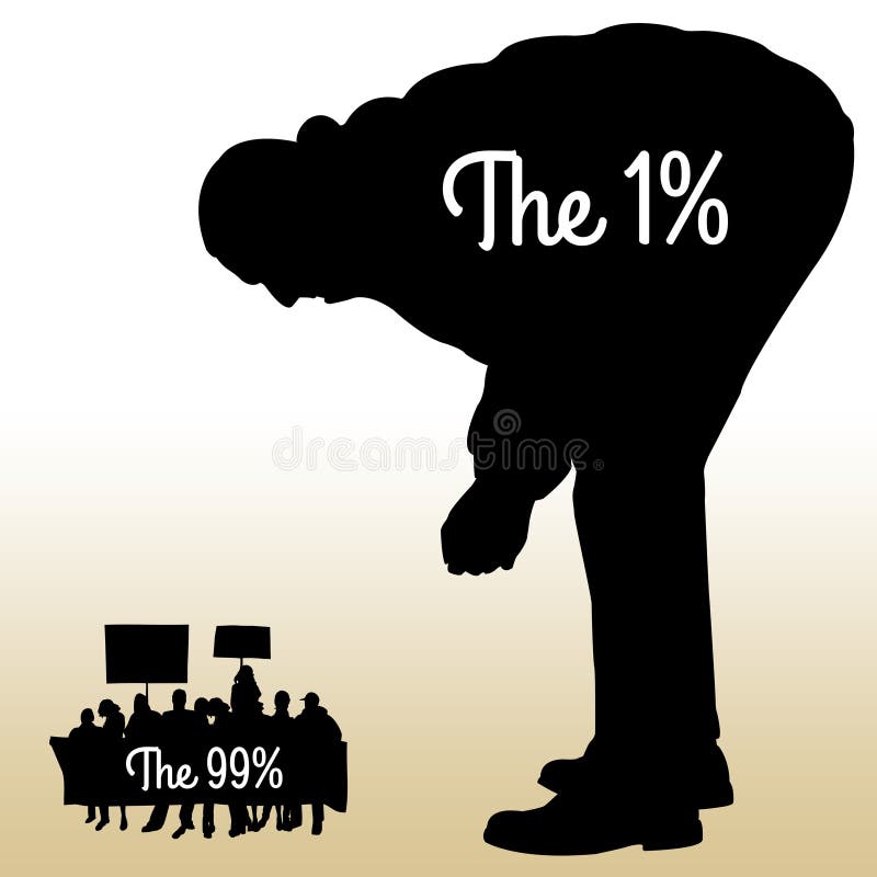 One percent population stock illustration. Illustration of citizen ...