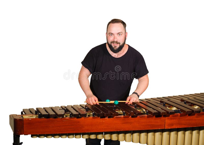 One percussion player stock image. Image of brown, glockenspiel - 73707811