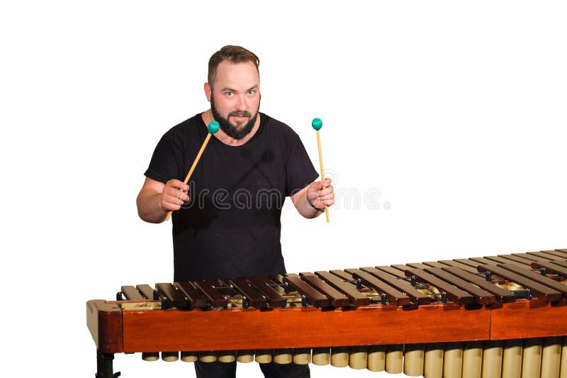 One percussion player stock photo. Image of color, instrument - 75188072