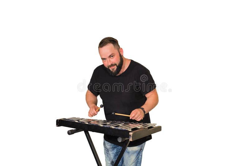 One percussion player stock photo. Image of drumhead - 73855486