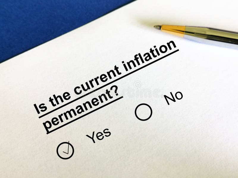 Questionnaire about Inflation Stock Image - Image of spike, global ...