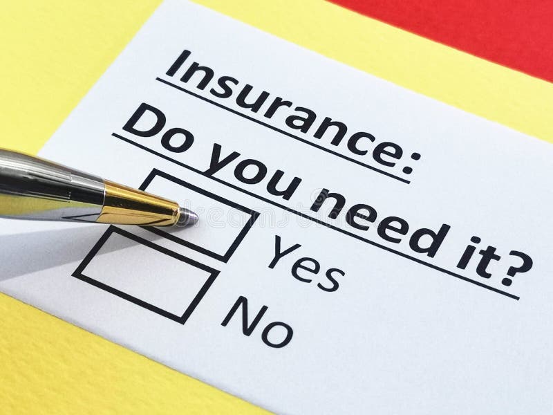 Questionnaire about Insurance Stock Image - Image of business ...