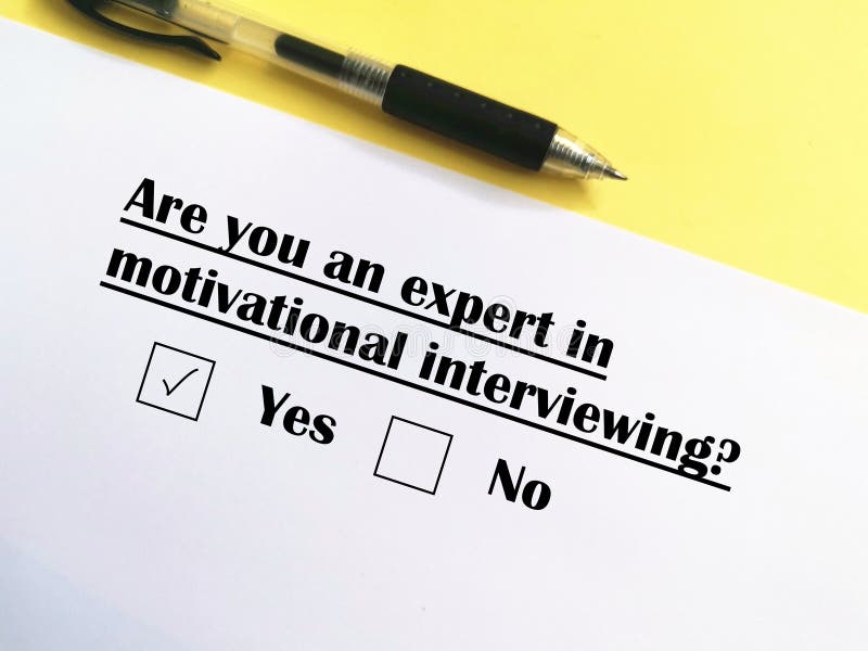 Questions about Motivational Interview Stock Photo - Image of ...
