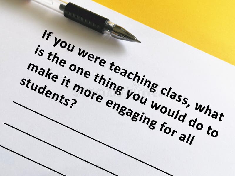 Questionnaire about Online Learning Stock Photo - Image of access ...