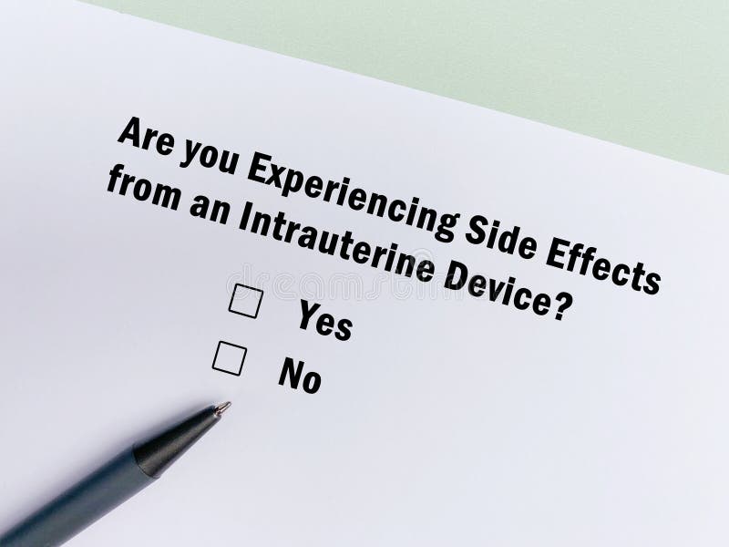 Questionnaire about Side Effects Stock Illustration - Illustration of ...