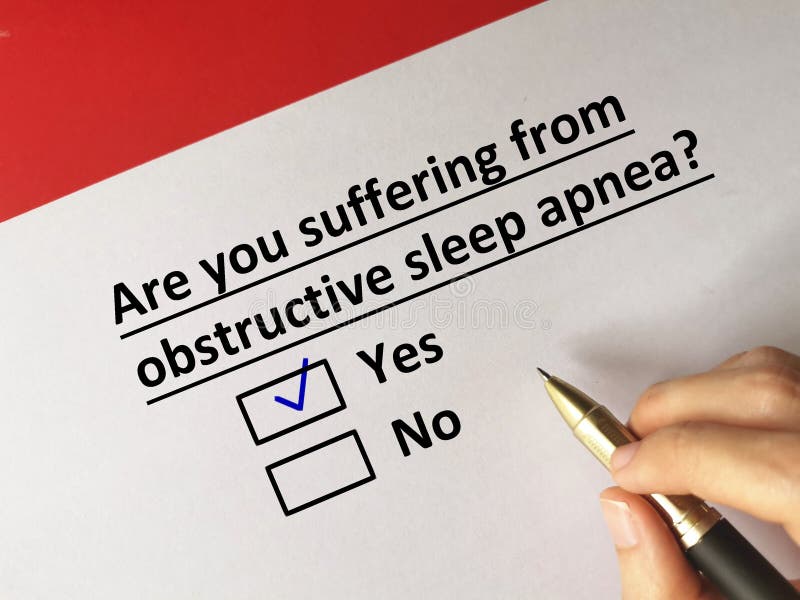 Questionnaire about Sleep Disorder Stock Image - Image of questionnaire ...