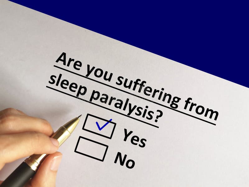 Questionnaire about Sleep Disorder Stock Photo - Image of assessment ...