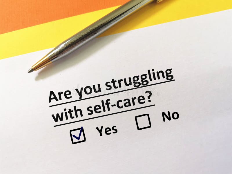 Dice Form the Expresions `self-help` and `self-care`. Stock Photo ...