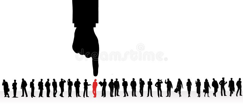 One Person in a Large Group of People is Singled Out for Recognition or ...