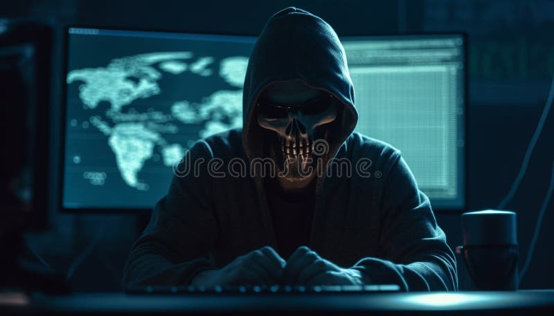 One Person Sitting in Dark, Typing Password, Using Computer Generated ... One Person Sitting in Dark, Typing Password, Using Computer Generated ...