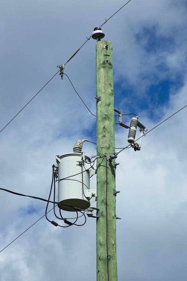 One Phase Transformer in Canada Stock Photo - Image of high, conduction ...