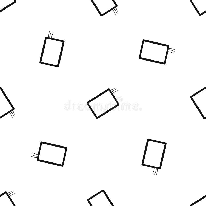 One Phone Pattern Seamless Black Stock Vector - Illustration of ...