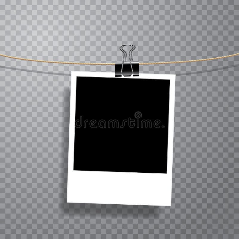 One photo on clip stock vector. Illustration of line - 88267568