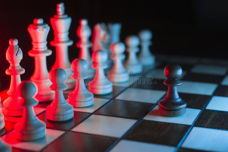 One Piece Against an Entire Army. Good and Bad Stock Image - Image of ...