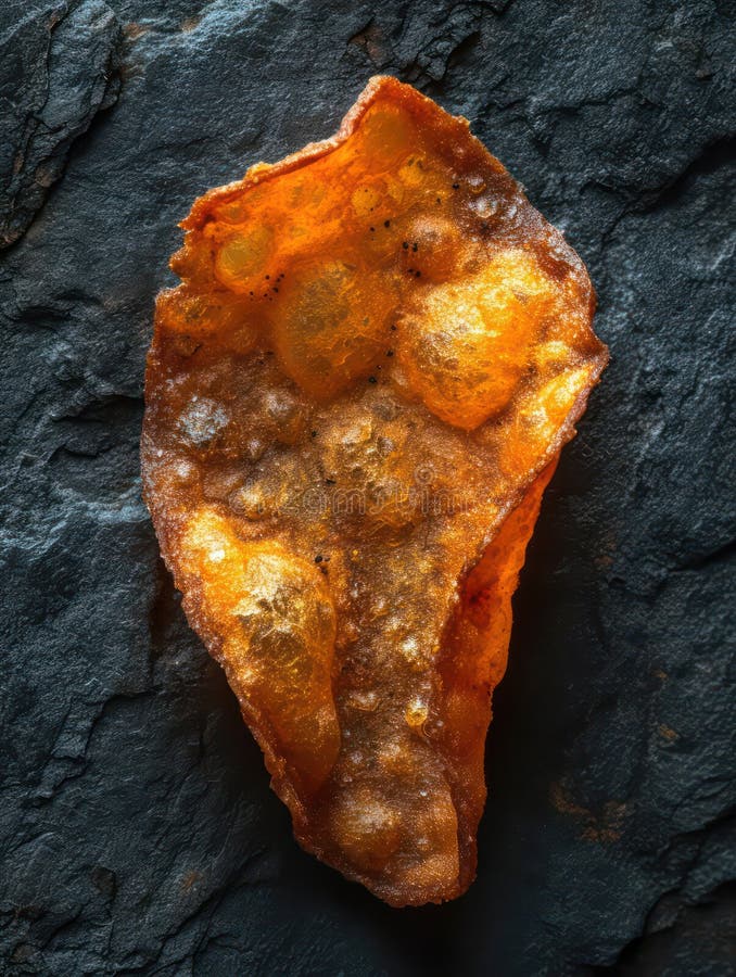 One piece of potato chip stock illustration. Illustration of food ...