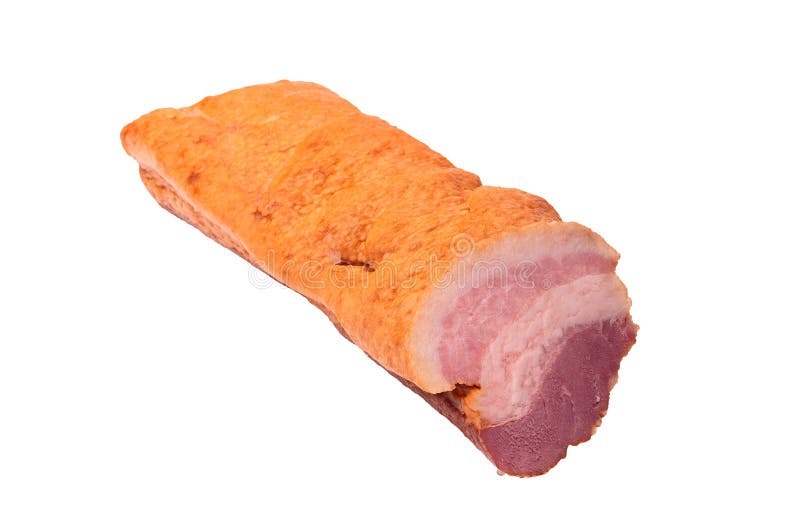 One Piece of Smoked Pork Meat Stock Photo - Image of antipasto, beef ...