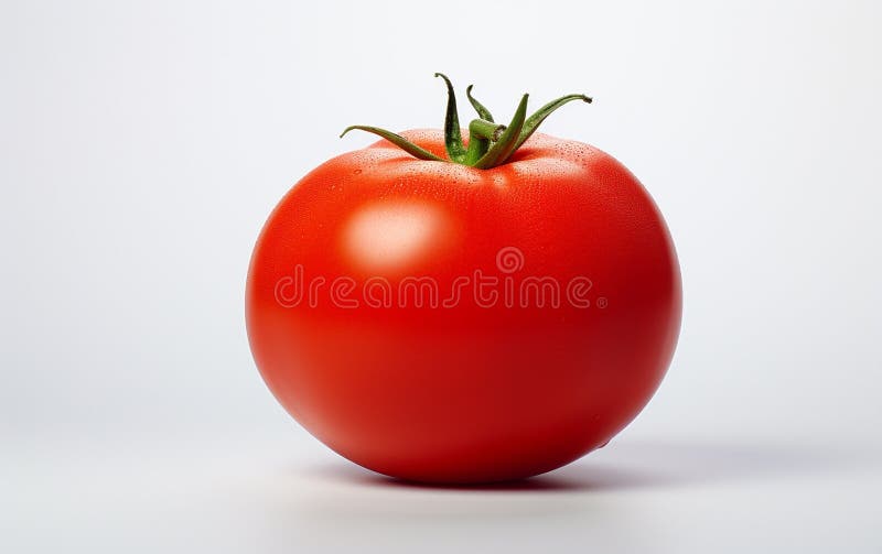 One Piece Tomato on Transparent Background Stock Illustration ...