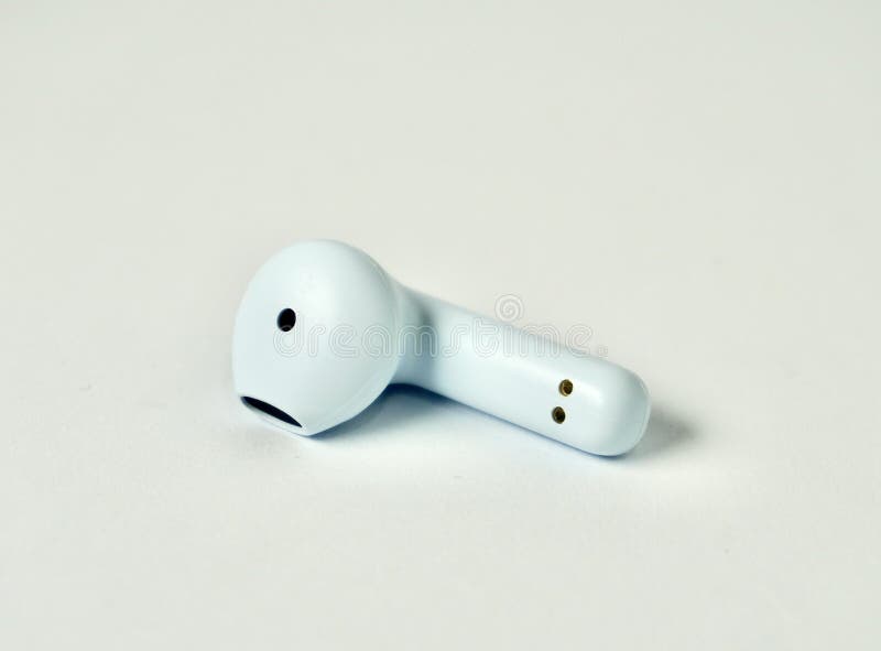 One Piece of Wireless Bluetooth Blue Earphone Stock Image - Image of ...