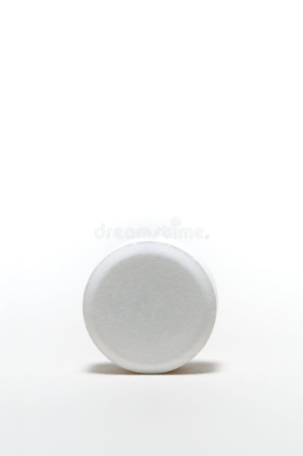 Blank White Round Pill stock image. Image of doctor, medicate - 7330691