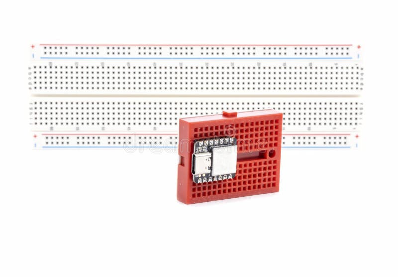One Pink Knitted Wool FSmall ReSmall Red Electronic Breadboard and a ...
