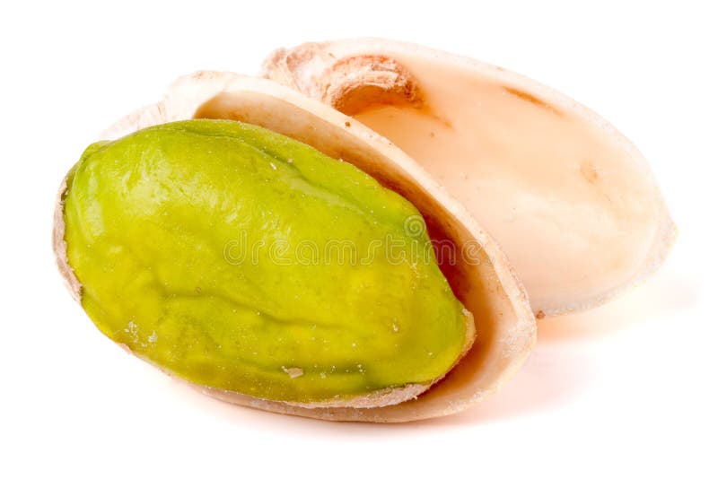 One Pistachio White Background Close Up Macro Stock Photos - Free ...