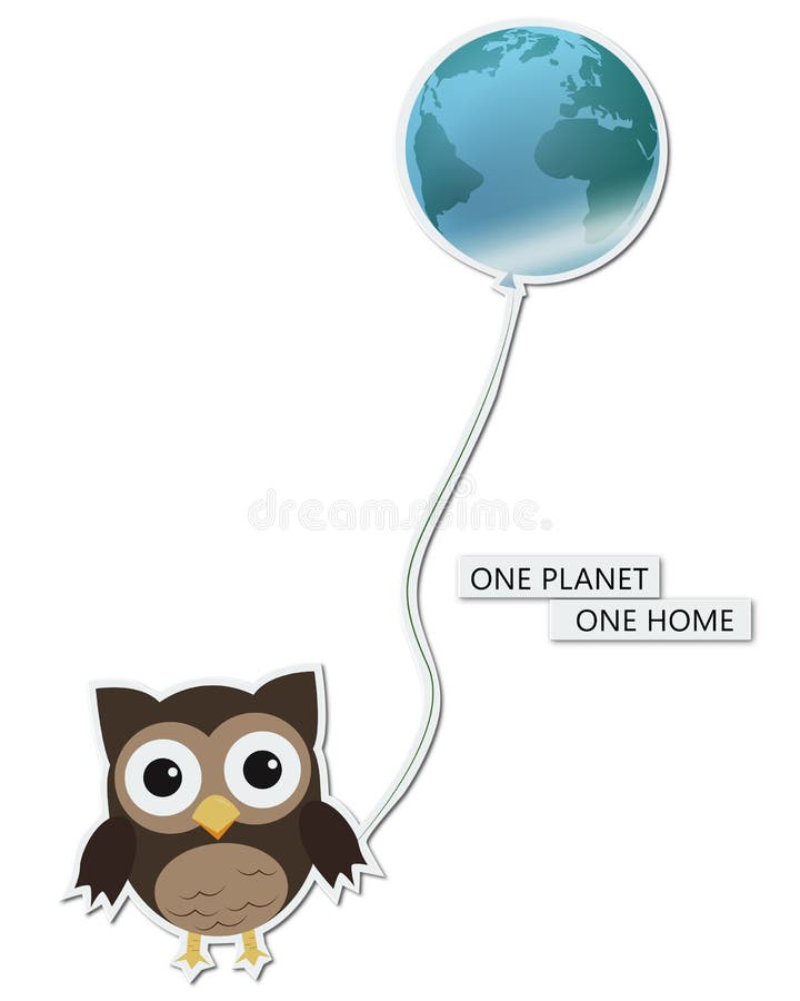 One Planet One home stock illustration. Illustration of ecology - 29190374