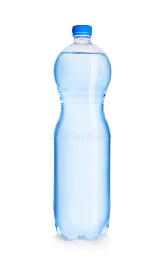 One Plastic Bottle with Fresh Water Isolated on White Stock Image ...