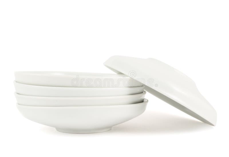 One Plate Dish Over Another Stack Stock Photo - Image of eating ...