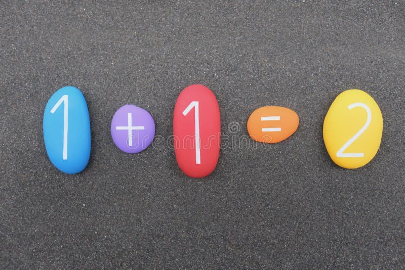 Two plus two equal four stock image. Image of child, four - 36401503