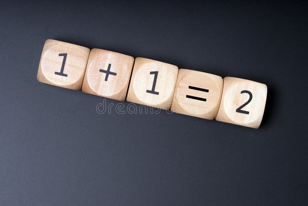 One plus one stock image. Image of mathematics, plus - 55520651