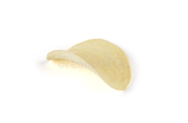 One potato chip stock image. Image of yellow, salty, white - 69001681