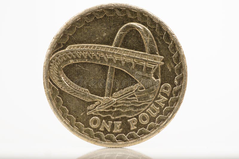 One pound coin editorial stock photo. Image of economy - 10452788