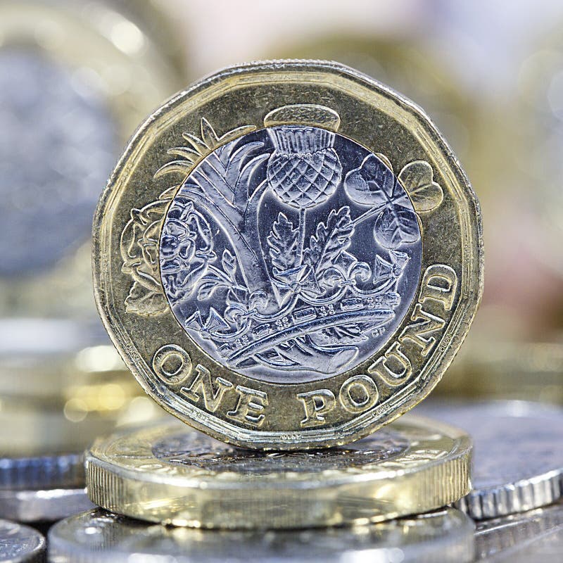 One Pound Coin - British Currency Stock Image - Image of coin, bank ...