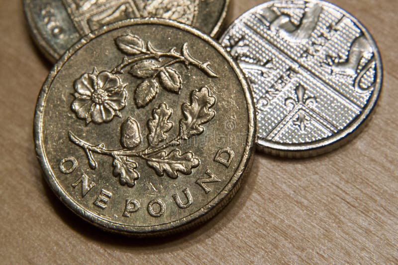 One pound coin close-up editorial image. Image of finance - 86639750